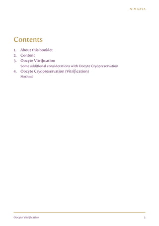 Oocyte Vitrification: A Comprehensive Guide | PDF