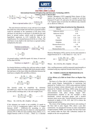 Optimum replacement depth to control heave of swelling clays | PDF