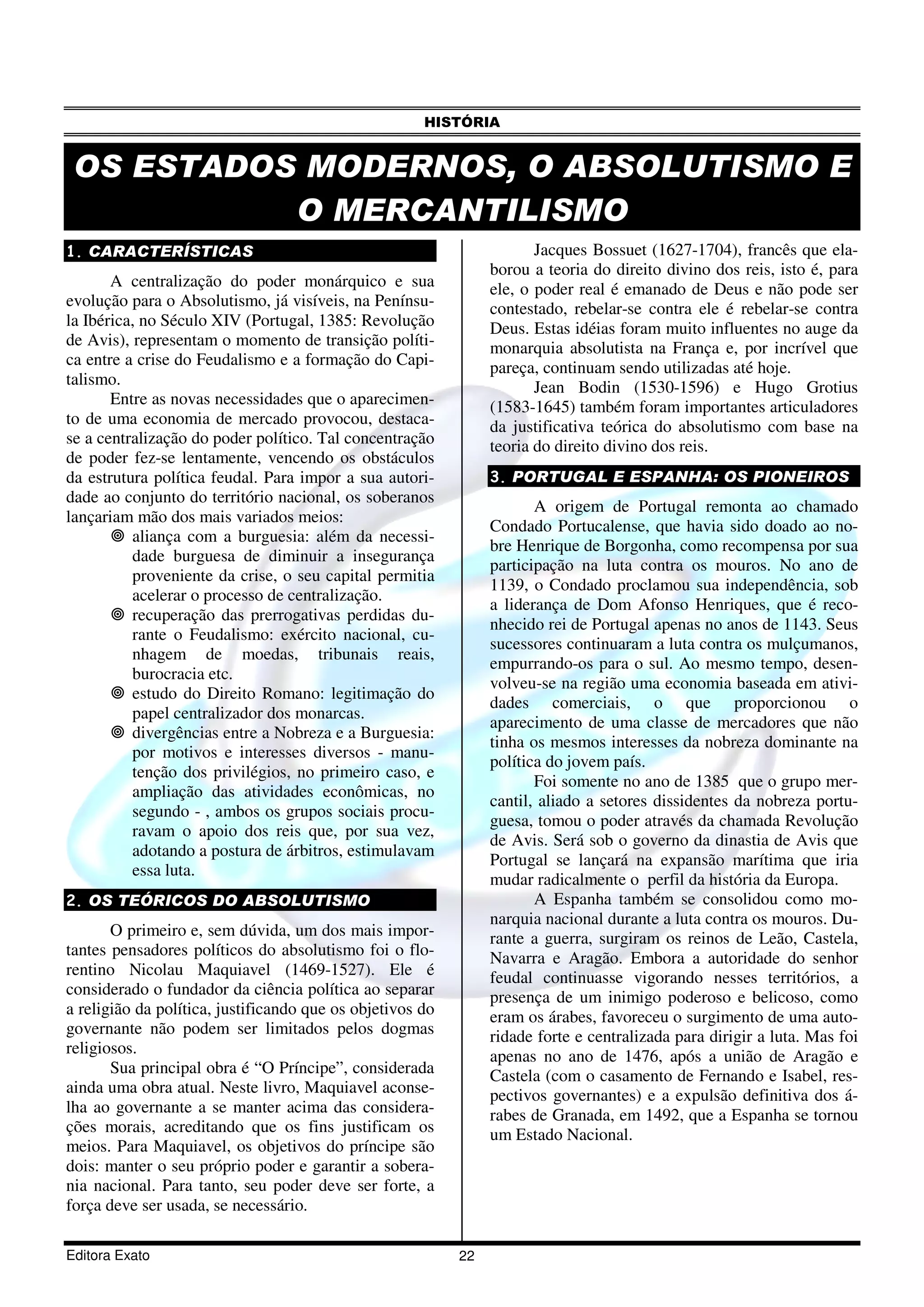 Formação dos Estados Nacionais Modernos | PDF