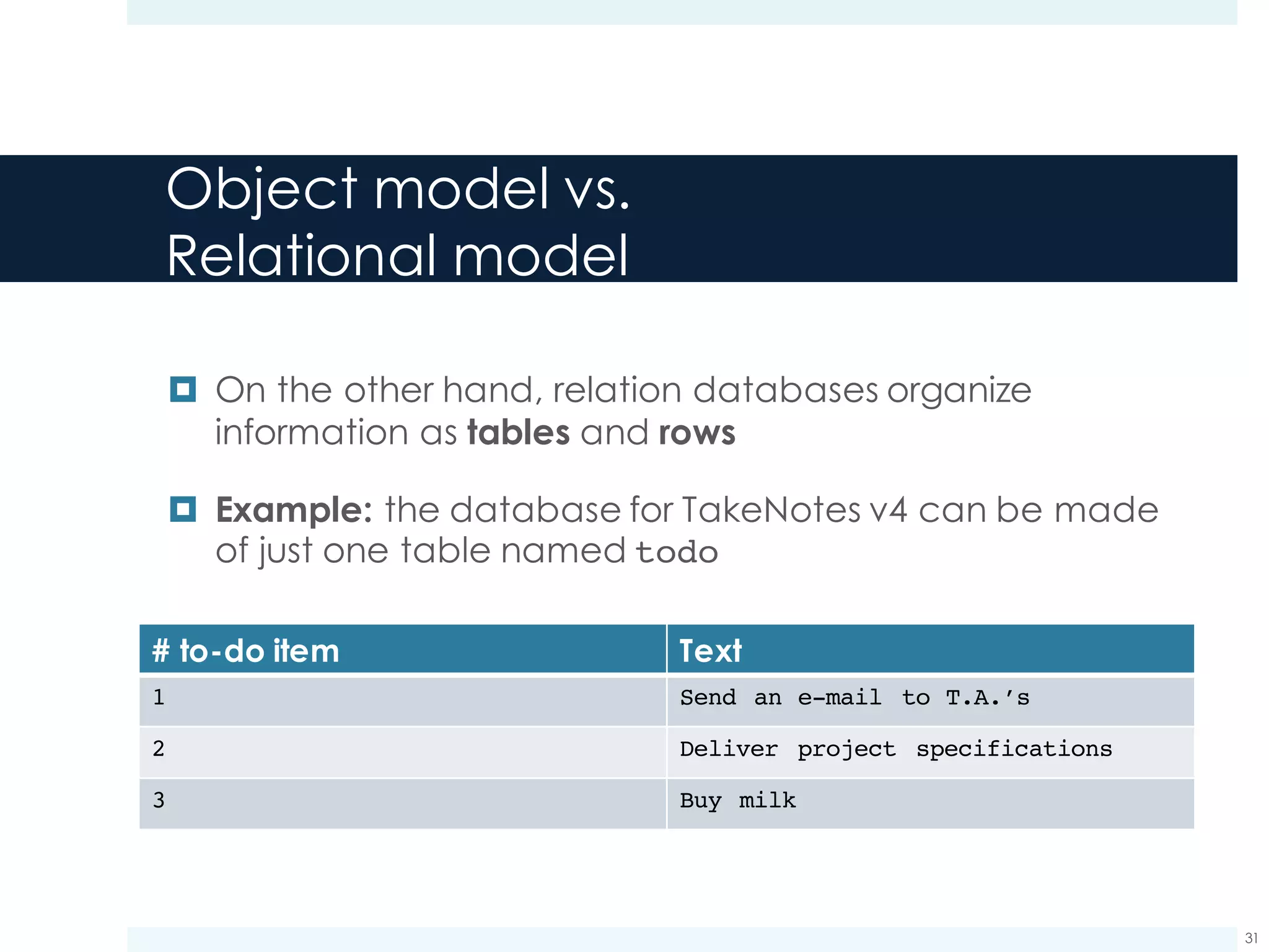 Persistence in Android | PDF | Databases | Computer Software and Applications