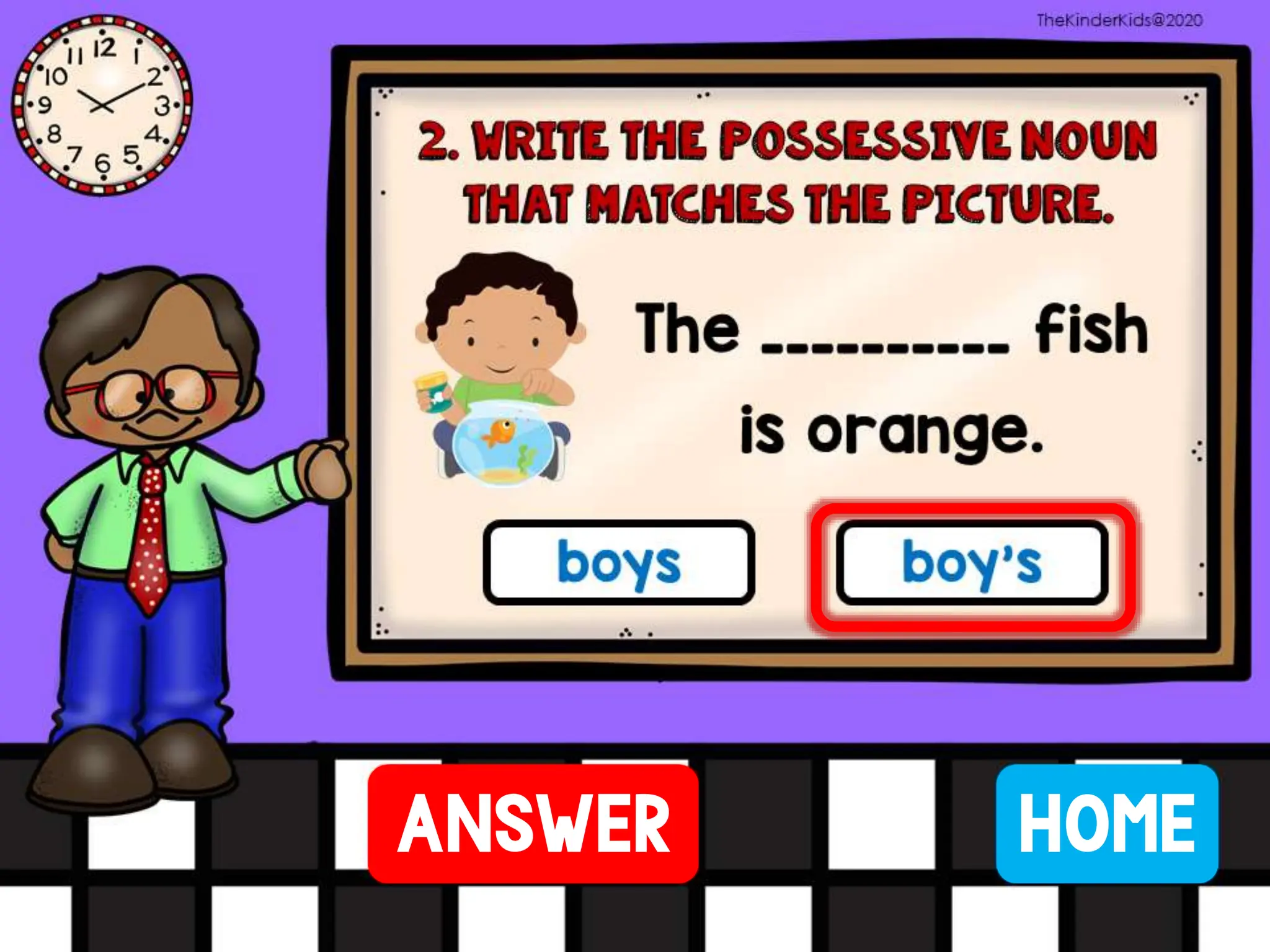Possessive Nouns PowerPoint Game Grade x | PPTX