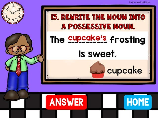 Possessive Nouns PowerPoint Game Grade x | PPTX