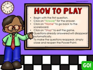 Possessive Nouns PowerPoint Game Grade x | PPTX