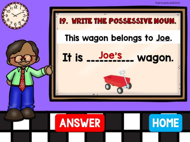 Possessive Nouns PowerPoint Game Grade x | PPTX