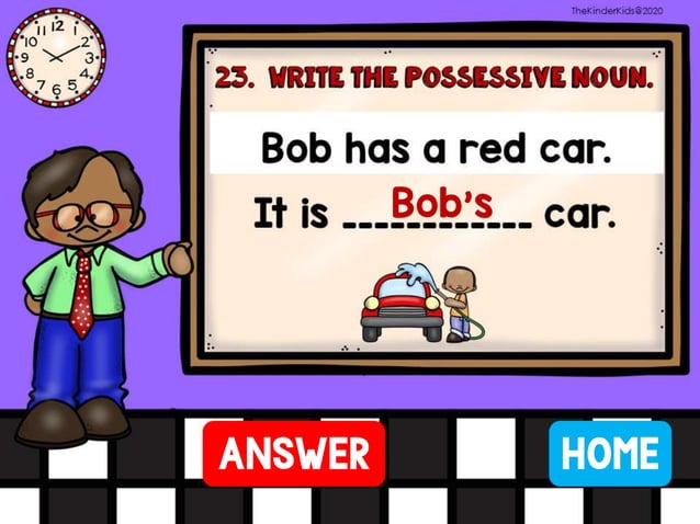 Possessive Nouns PowerPoint Game Grade x | PPTX