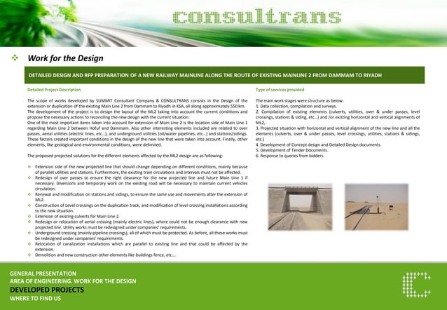 06 presentation civil-engineering_consultrans | PDF | Rail Travel ...