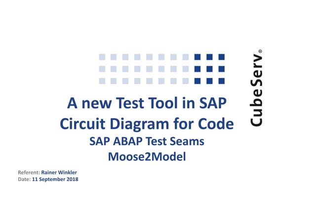 A new Test Tool in SAP Circuit Diagram for Code: SAP ABAP Test Seams ...