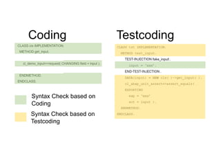 A new Test Tool in SAP Circuit Diagram for Code: SAP ABAP Test Seams ...