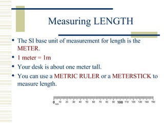 06 Ps300 Making Measurements & Using The Metric System Notes Ke | PPT
