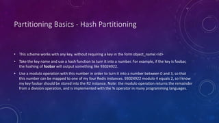 Redis - Partitioning | PPTX