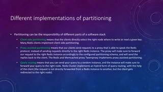 Redis - Partitioning | PPTX