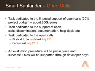 Smart Santander | PPTX | Internet of Things | Internet