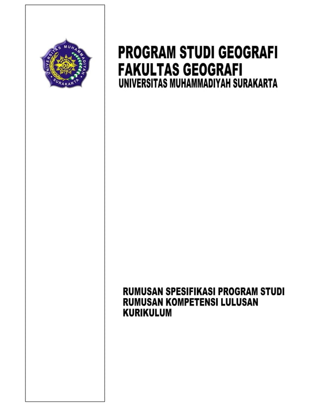 06 spesifikasi program studi geografi(28072008) | PDF
