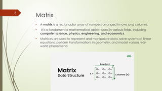 Strassen's Matrix Multiplication divide and conquere algorithm | PPTX