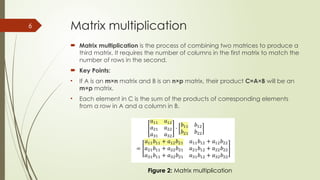 Strassen's Matrix Multiplication divide and conquere algorithm | PPTX