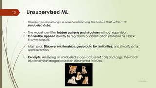 Supervised and Unsupervised Machine learning | PPTX