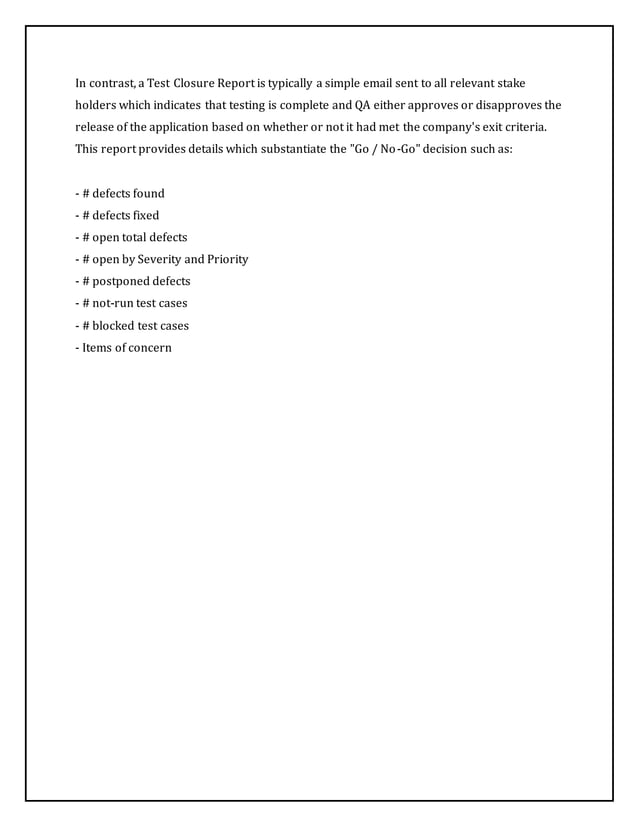 Test closurereport | DOCX