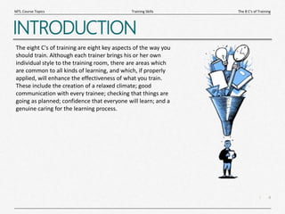 The 8 C's of Training | PPT