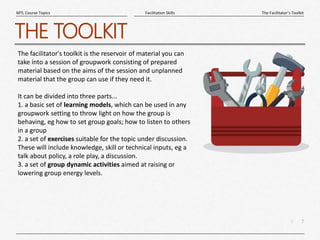 The Facilitator's Toolkit | PPTX
