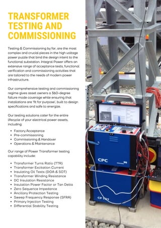 Transformer Installation - IntegralPower | PDF