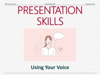 Using Your Voice | PPTX