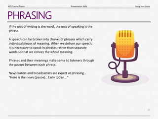 Using Your Voice | PPTX