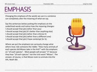 Using Your Voice | PPTX