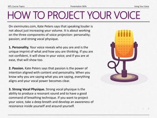 Using Your Voice | PPTX