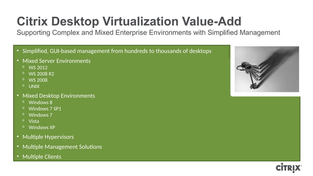VDI-Citrix Solution comparison Presentation.pptx | Operating Systems | Computer Software and ...