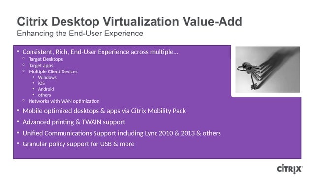 VDI-Citrix Solution comparison Presentation.pptx | Operating Systems | Computer Software and ...