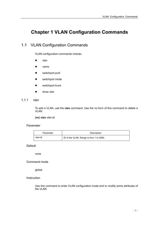 06 vlan configuration commands | PDF | Computer Networking | Computing