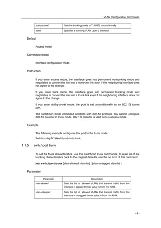 06 vlan configuration commands | PDF | Computer Networking | Computing