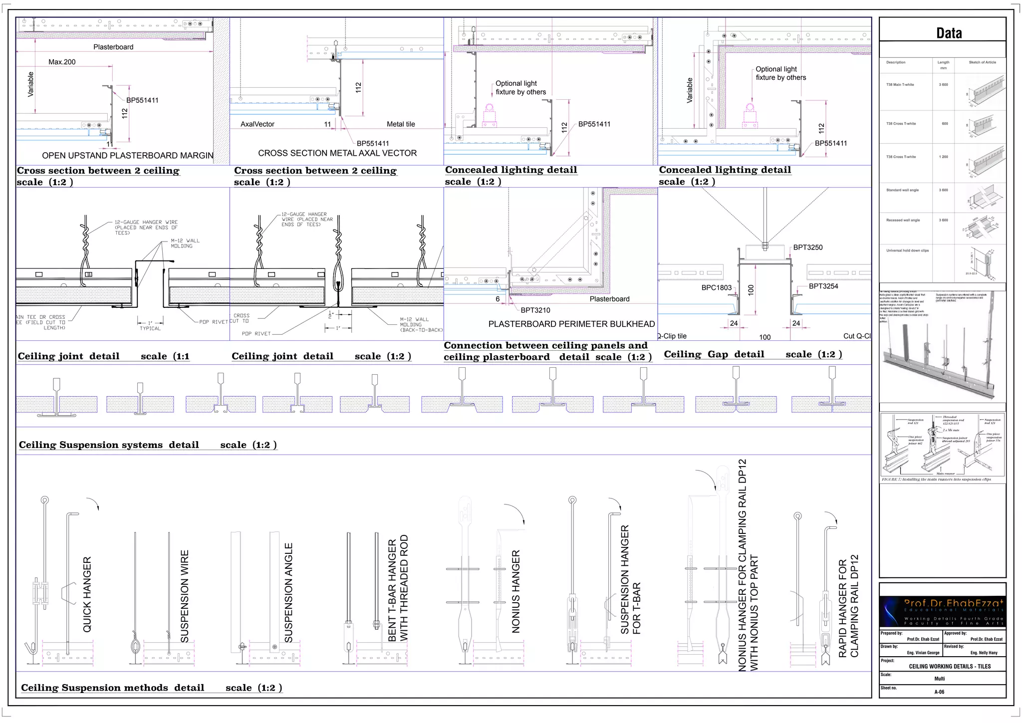 06-Working details-ceiling-by Prof Dr. Ehab Ezzat 2018 | PDF