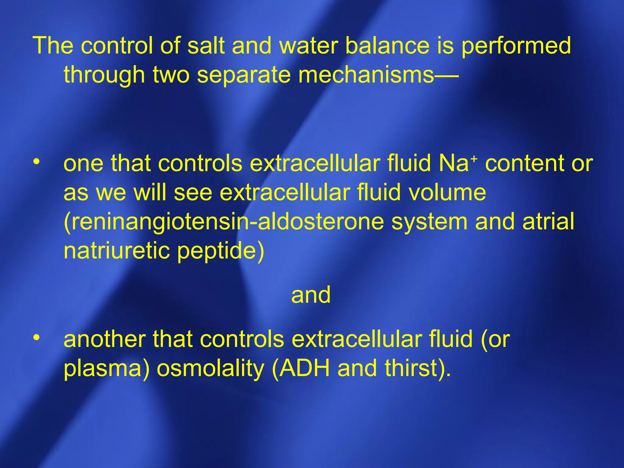 Physiology of body fluids | PPT