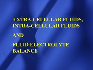 Physiology of body fluids | PPT