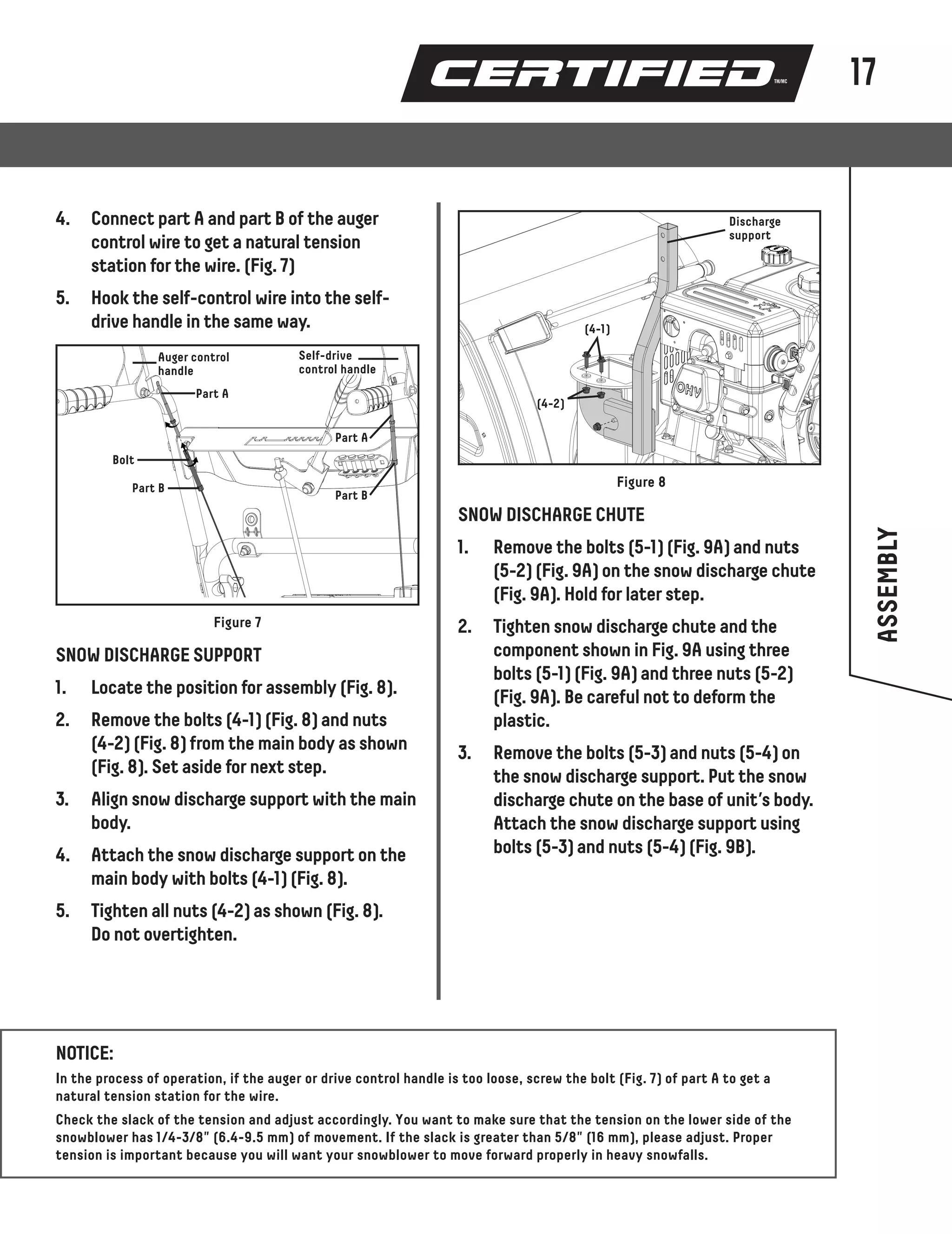 Certified Snowblower 060 3740-6 instruction manual en | PDF