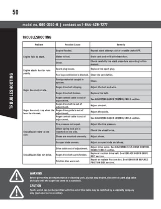 Certified Snowblower 060 3740-6 instruction manual en | PDF