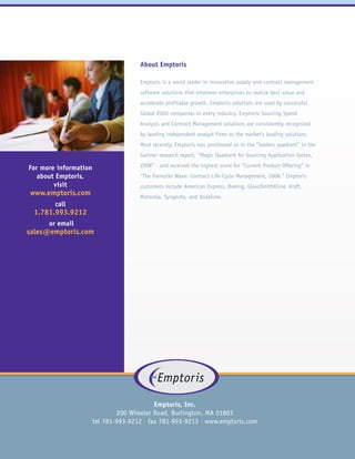 The Journey to Procurement Excellence | PDF