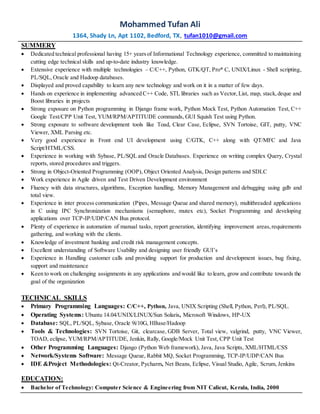 Sr C-C++Linux -Developer | PDF