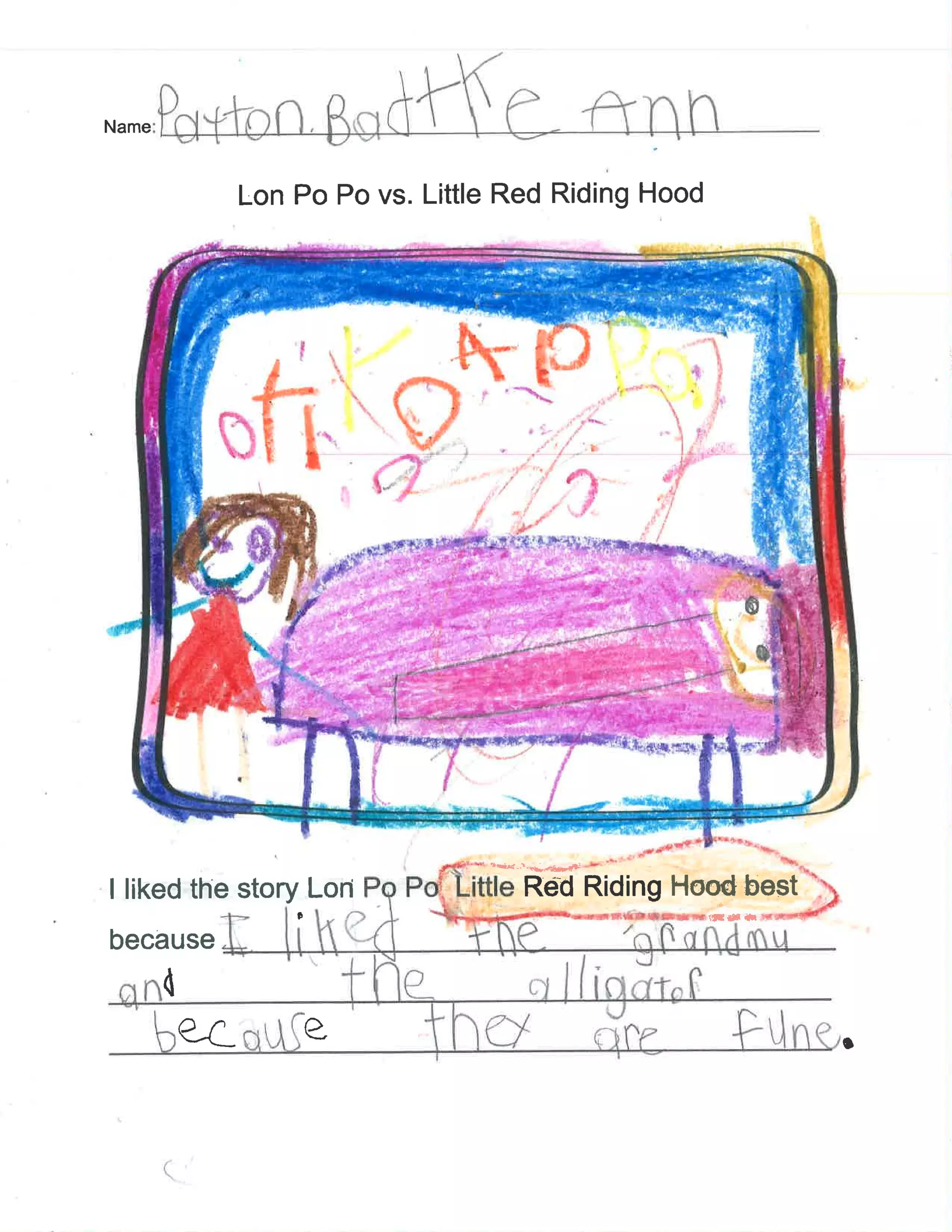 Lon Po Po vs. Little Red Riding Hood | PDF