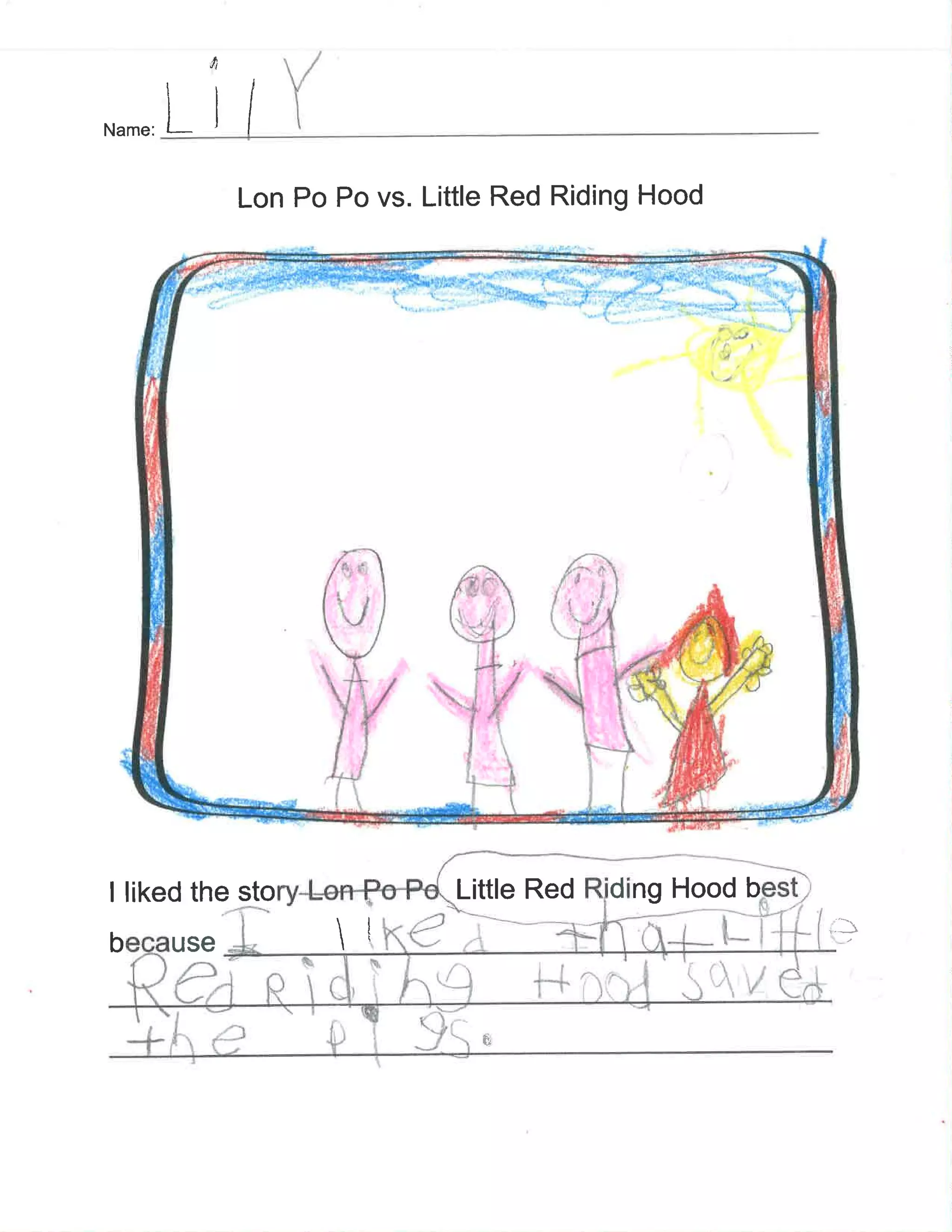 Lon Po Po vs. Little Red Riding Hood | PDF