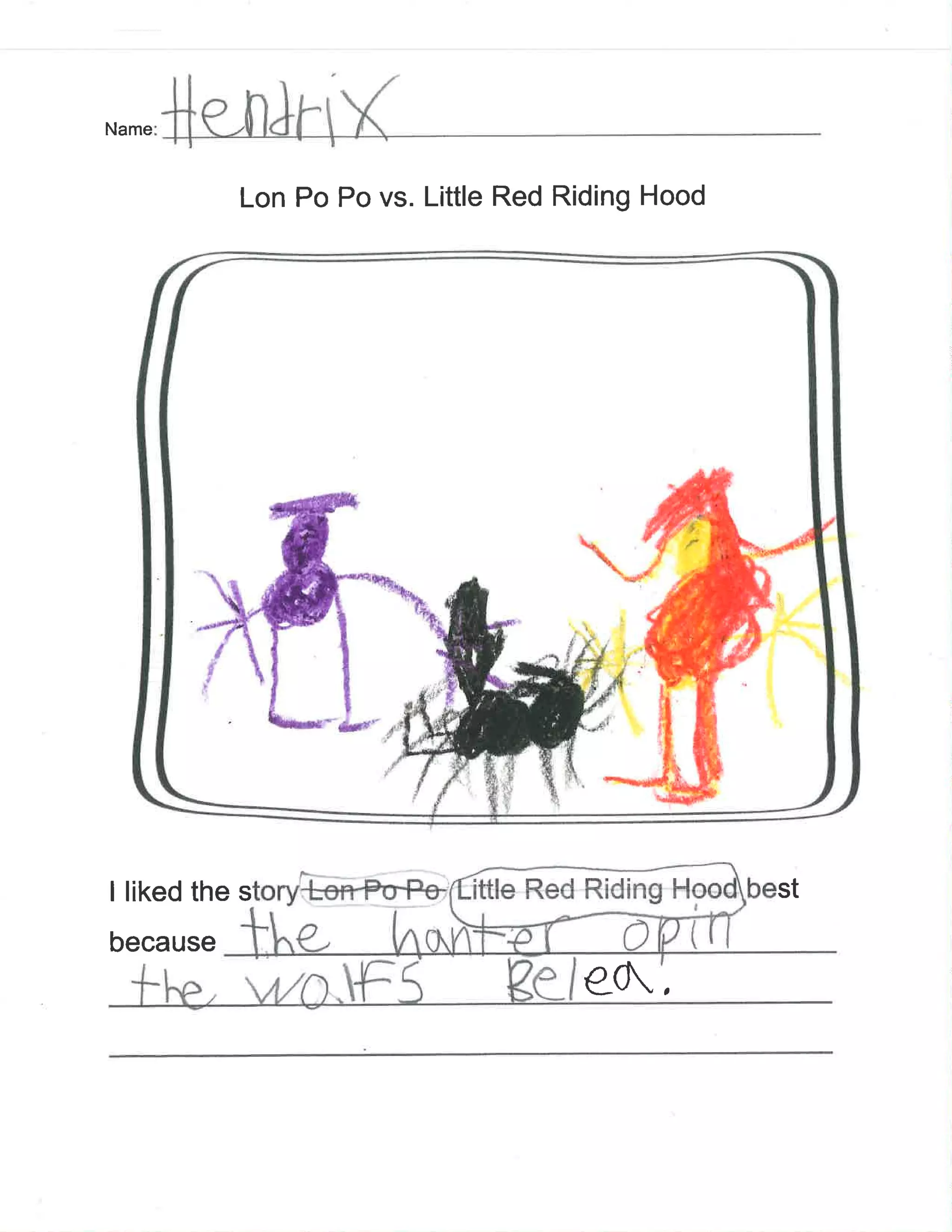 Lon Po Po vs. Little Red Riding Hood | PDF