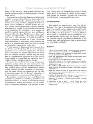 Characteristics of drug misusers and their perceptions of medical care ...
