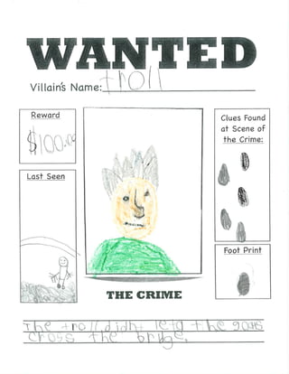 Wanted Poster Template Ks1