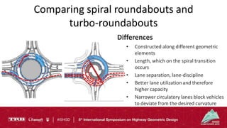 A comparative study on turbo-roundabouts and spiral roundabouts | PPTX