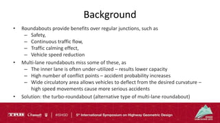 A comparative study on turbo-roundabouts and spiral roundabouts | PPTX