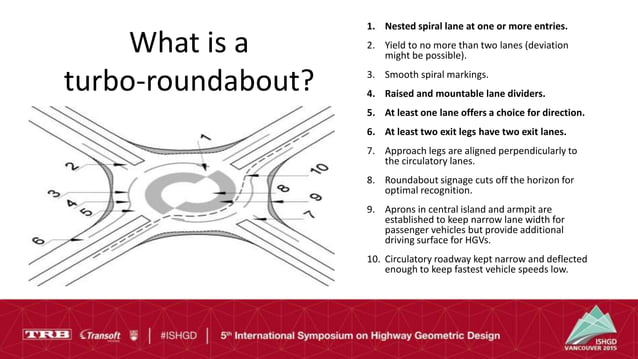 A comparative study on turbo-roundabouts and spiral roundabouts | PPT