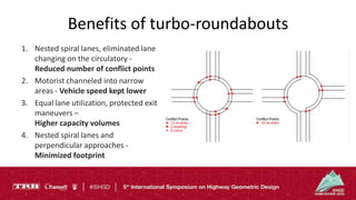 A comparative study on turbo-roundabouts and spiral roundabouts | PPTX