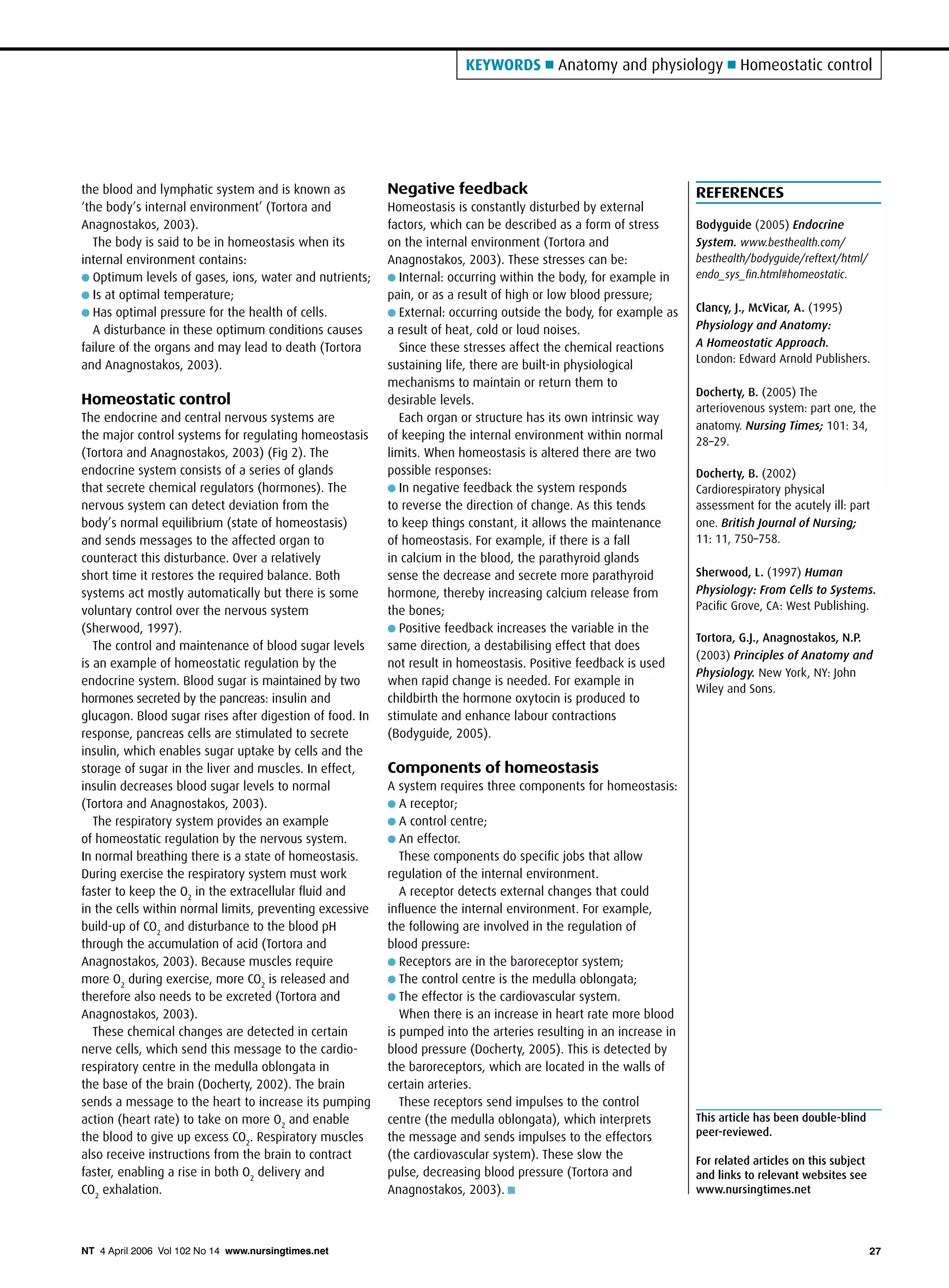 060404 homeostasis | PDF