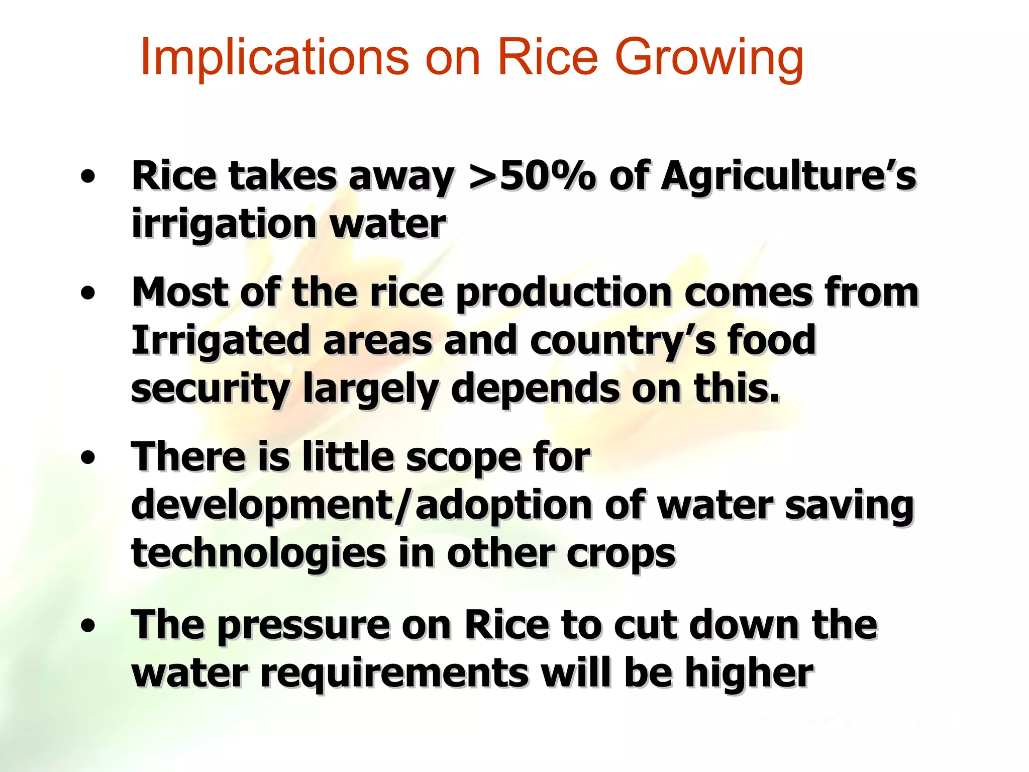 0604 Directorate of Rice Research's Experience of SRI Method of Rice ...